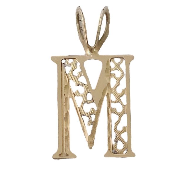 Unbranded | Jewelry | 4k Yellow Gold Dainty Letter M Initial Name ...
